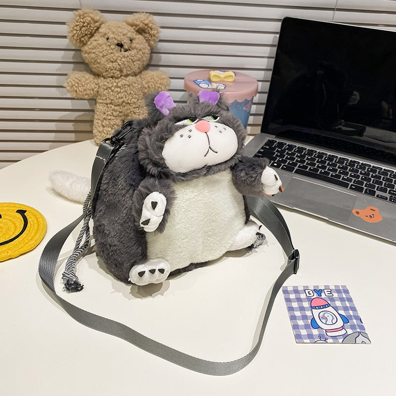 BowLift | Bored Plush Cat Shoulder Bag – Halri