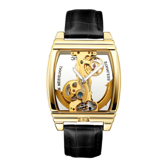 BowLift | Elegant Self Winding Transparent Mechanical Men Watches – Halri